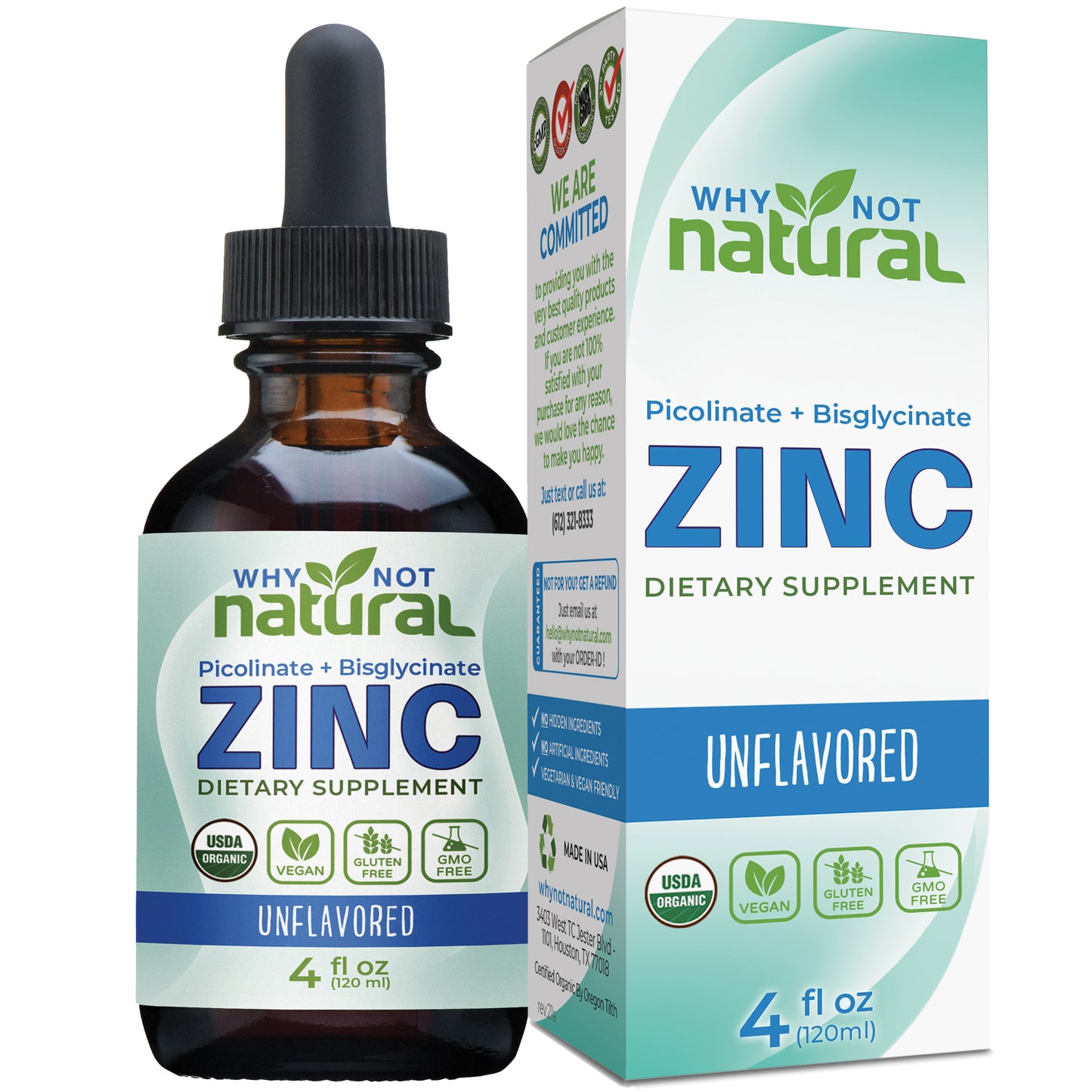 Organic Liquid Zinc Picolinate and Bisglycinate – WhyNotNatural